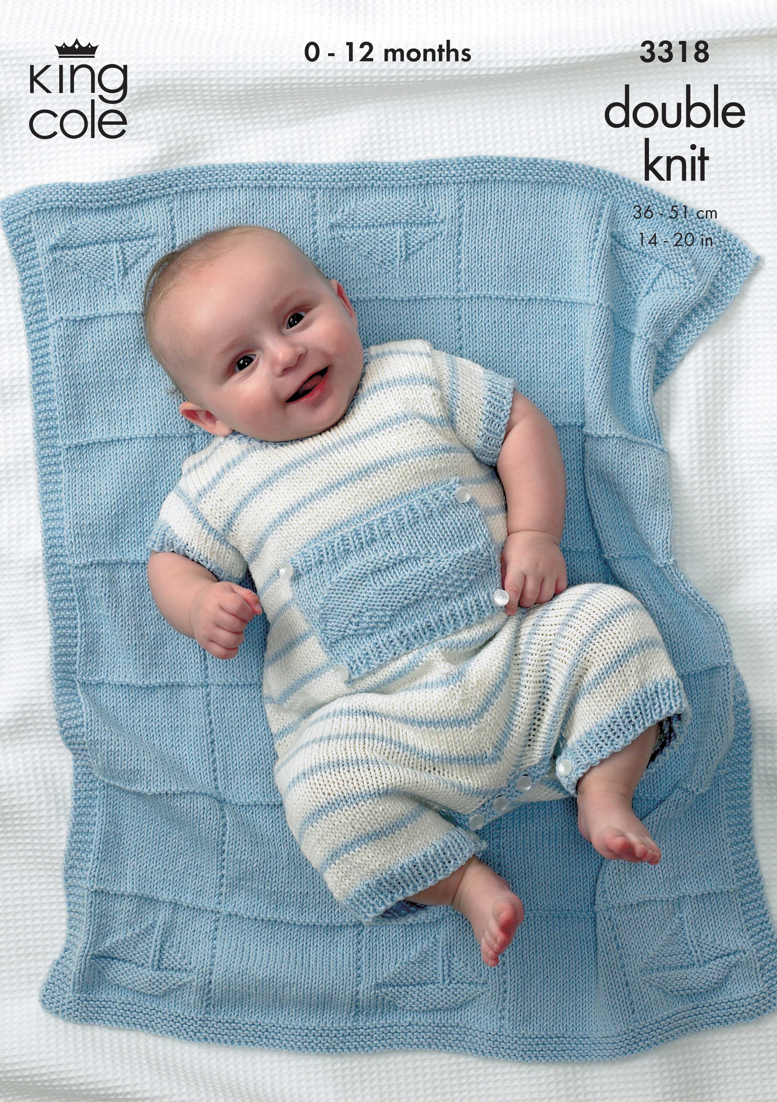 Easy to Follow Little Boy Blue Knitted in Bamboo Cotton DK Knitting ...